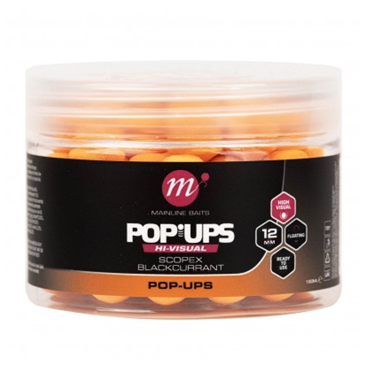 Mainline High Visual Mini Pop-ups Scopex & Blackcurrant 12 MM - Zunnebeld